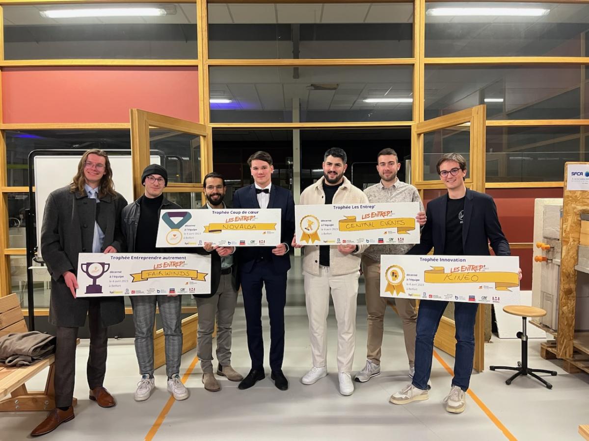 4 équipes UTBM lauréates aux Entrep' | UTBM 2023