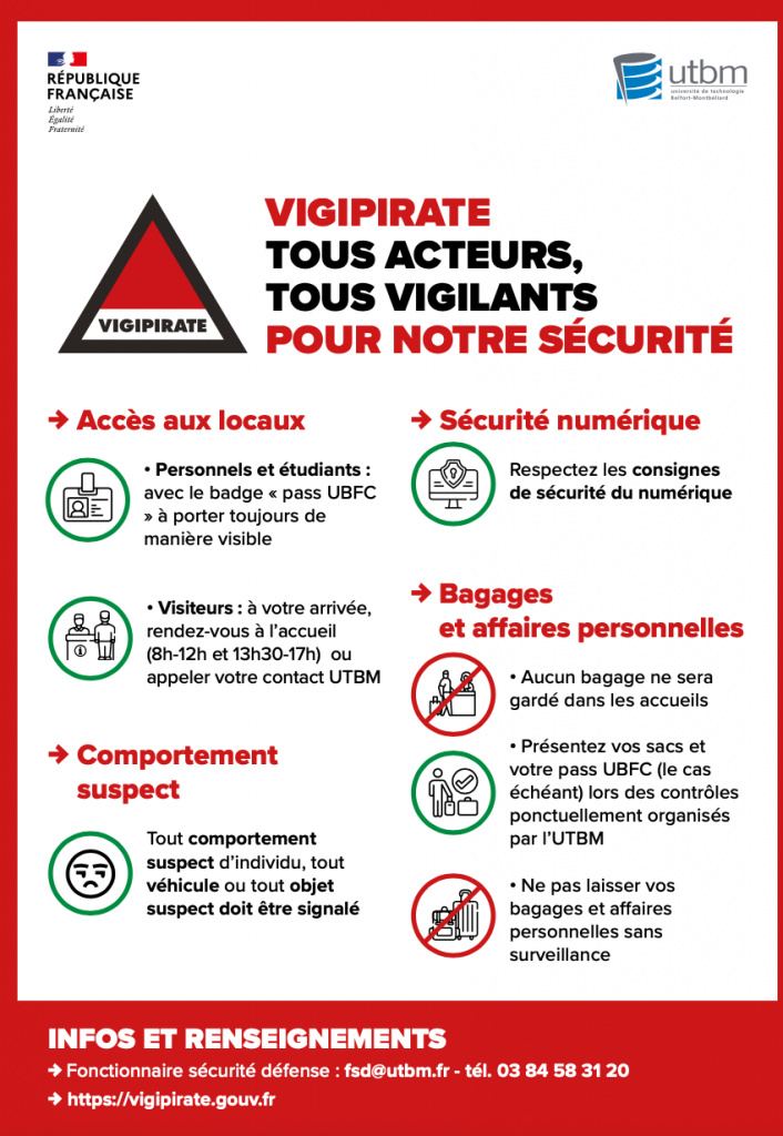 Vigipirate Flyer | UTBM